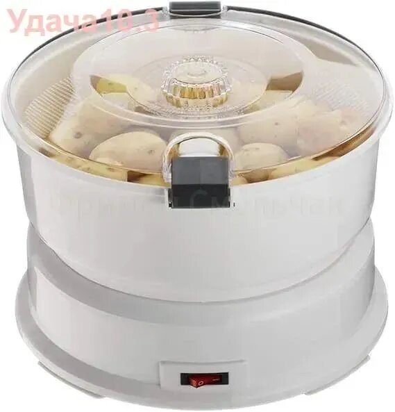 Картофелечистка электрическая белый Картофелечистка электрическая