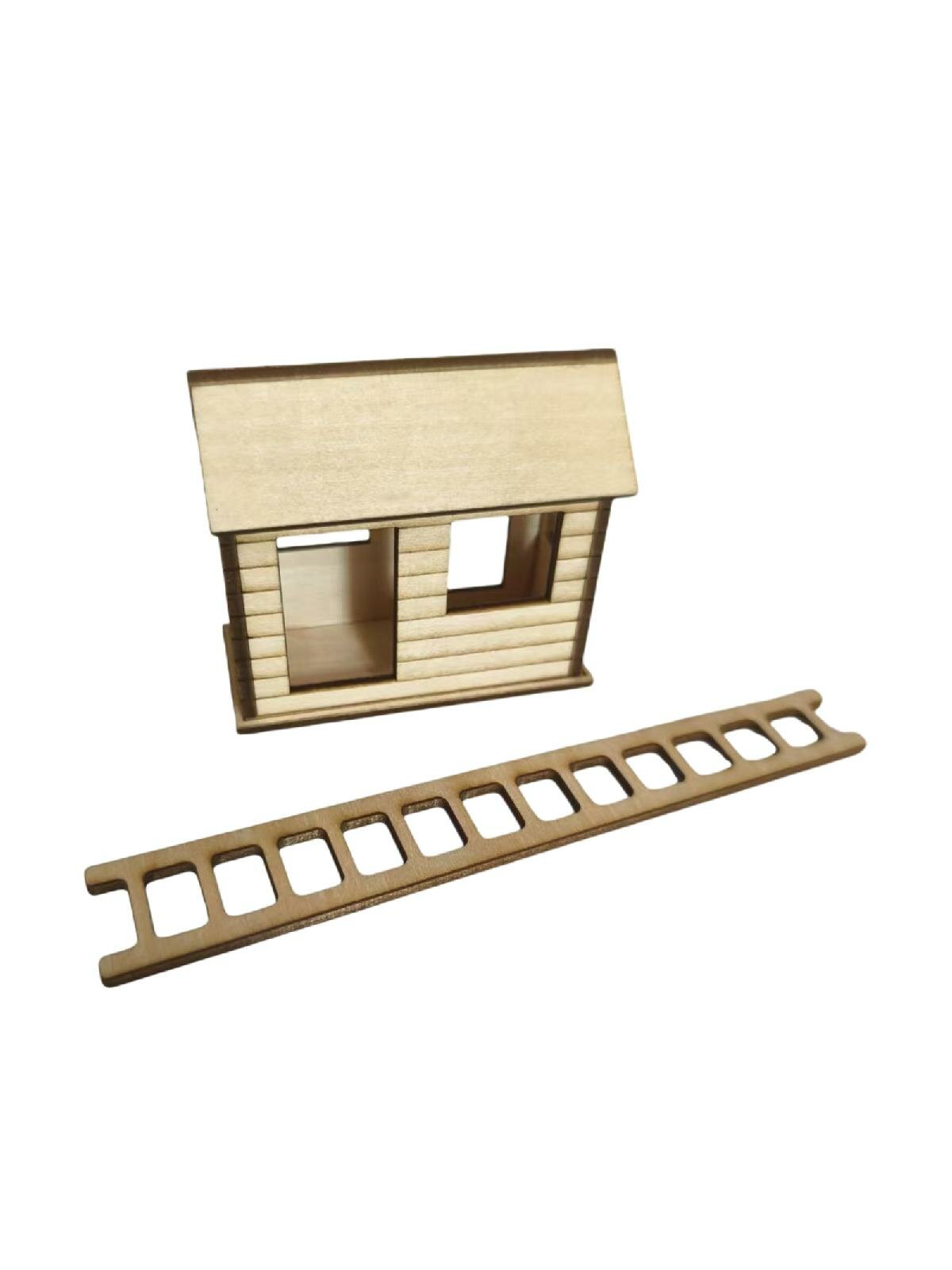 Мини-домик на дереве деревянные поделки аксессуары для украшения вазы