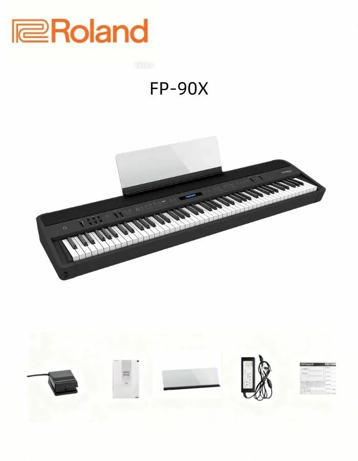 Цифровое электрическое пианино Roland FP90X hammer с 88 клавишами