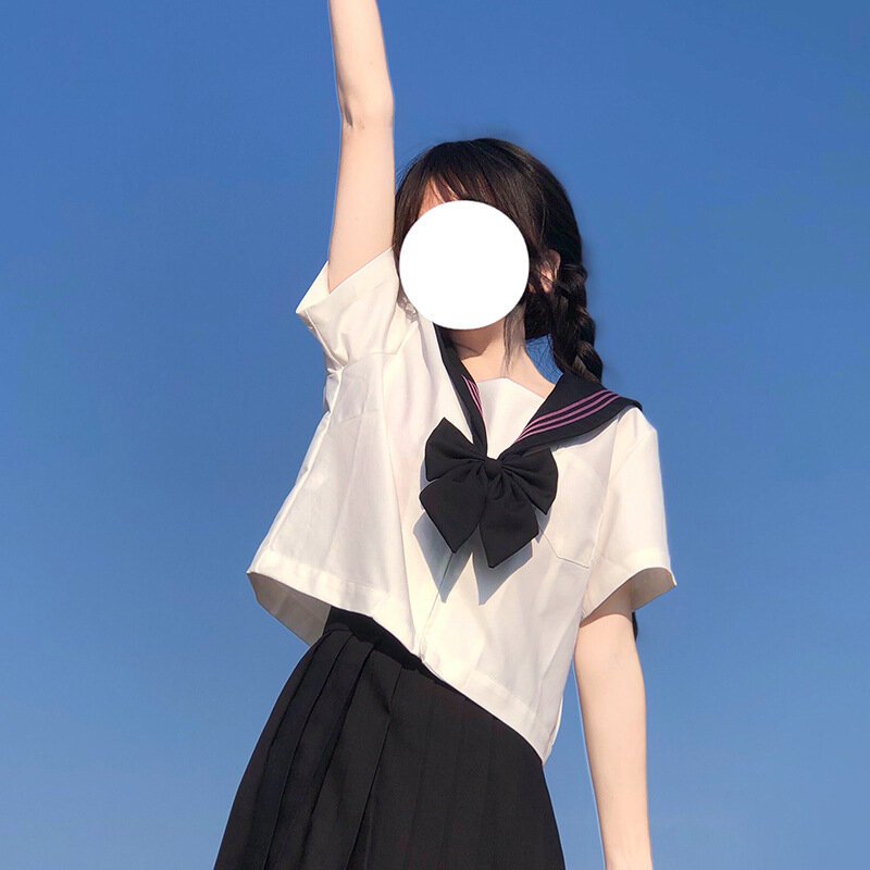 Формальный комплект JK, летний моряцкий костюм, базовый полный комплект, женский японский стиль, студенческий стиль, школьная форма