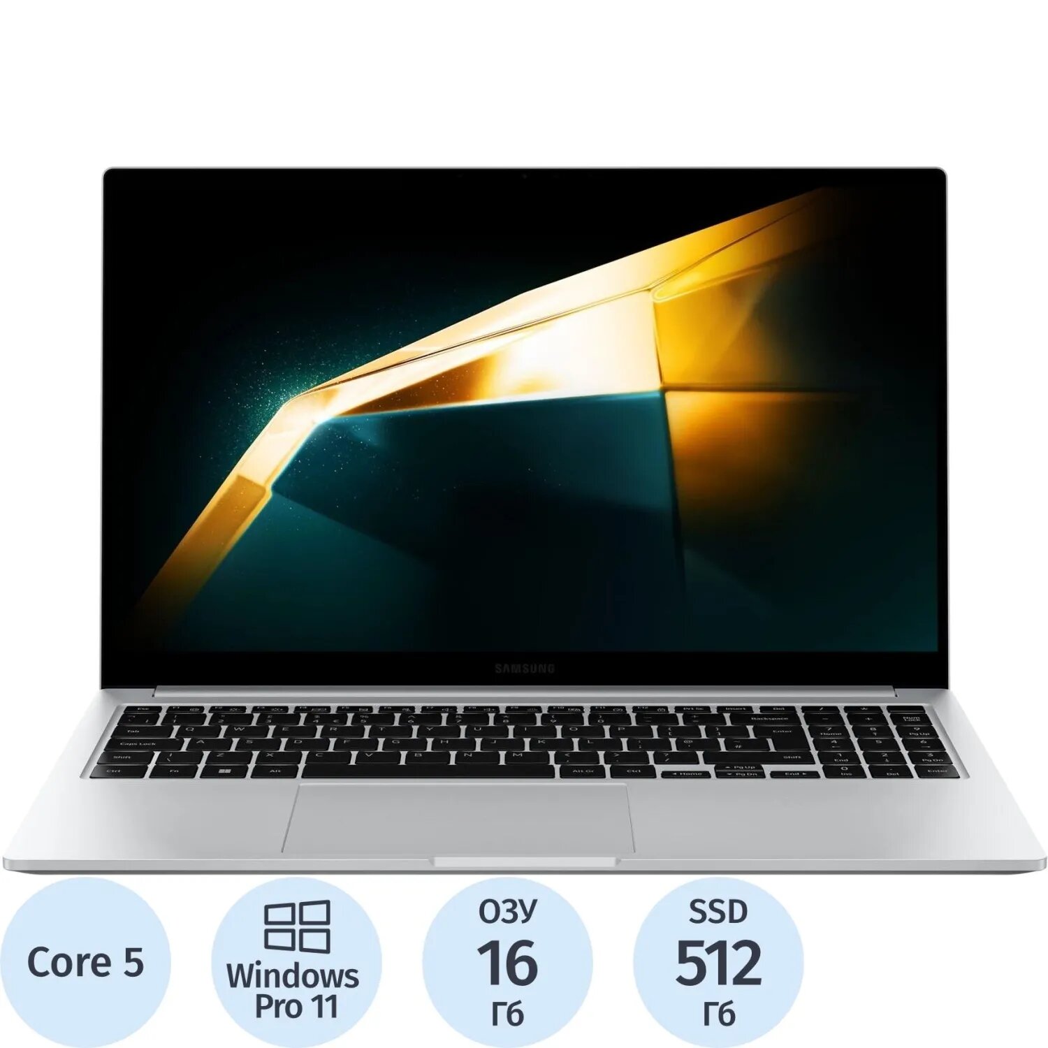 Ноутбук Samsung Book4(NP754XGK-KG1NL)Core 5-120U/16Gb/512Gb SSD/15.6/W11P
