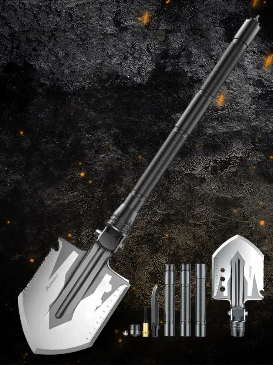 Лопата штыковая многофункциональная туристическая