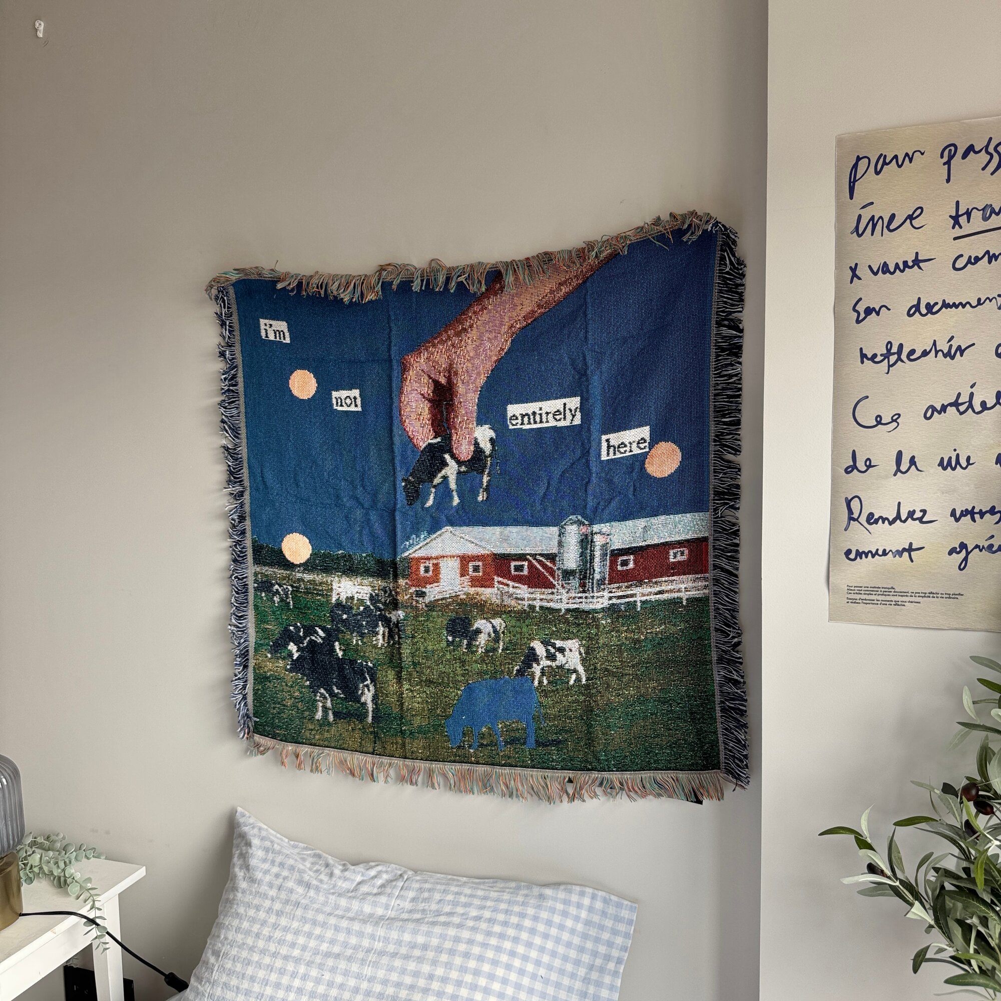 Я не могу полностью согласиться с тем, что восточный декоративный гобелен в корейском стиле для спальни создает