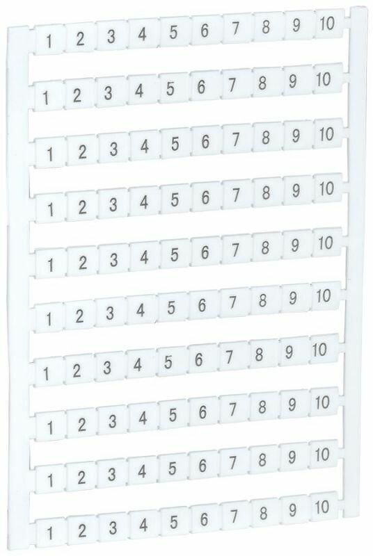 Маркер для КВИ-4/16кв. мм с нумерацией № 1-10 IEK YZN30M-004-K00-10