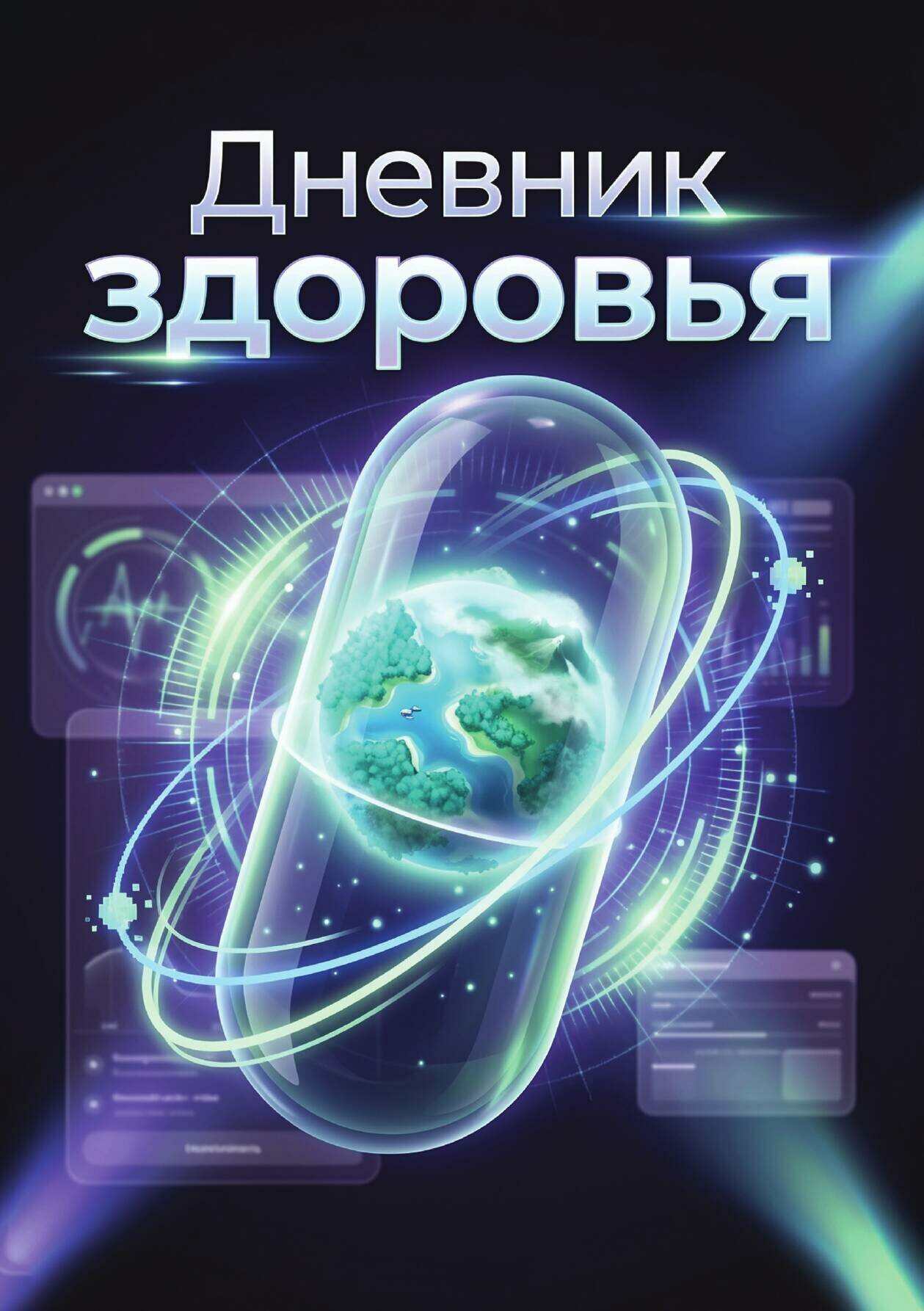 Дневник здоровья, дизайн: "Метранпаж", 100 страниц, А5. Недатированный