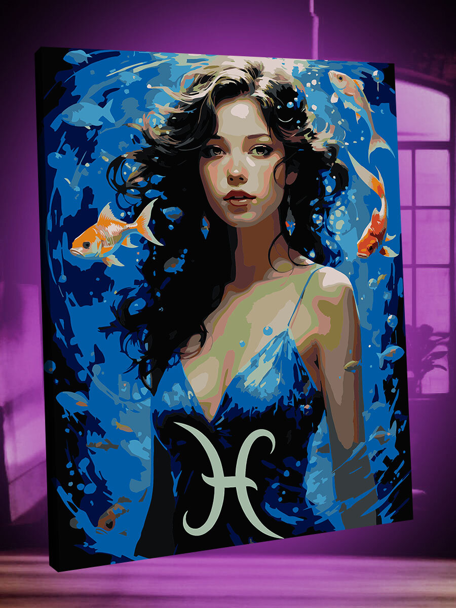 Картина по номерам Рыбы