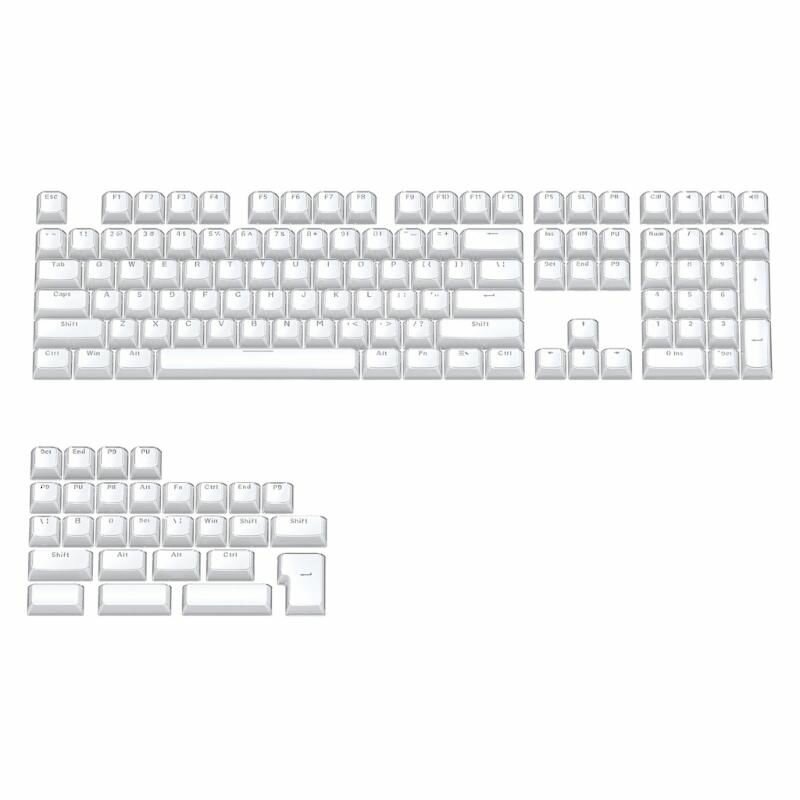 Кристальные Желейные Кейкапы OEM для Механических Клавиатур, Белый - Полупрозрачный