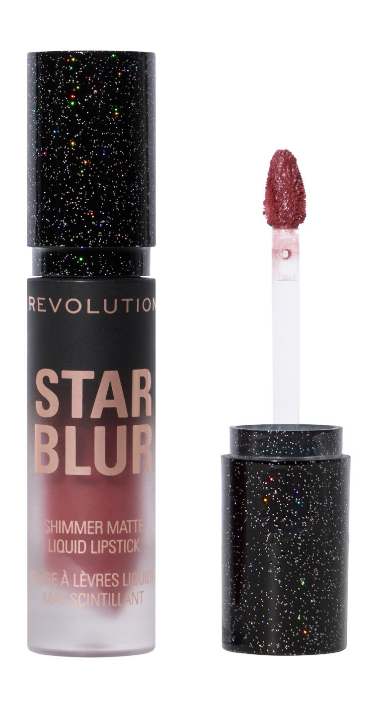 REVOLUTION MAKEUP Жидкая матовая помада с блестками Star Blur Shimmer Matte Liquid Lipstick, 3,5 мл, Moonlit Rose