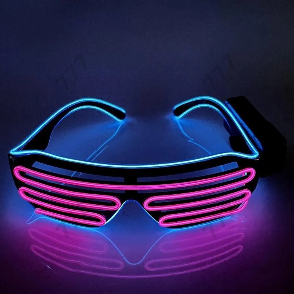 Светодиодные очки для вечеринок, ночных клубов и праздничных мероприятий