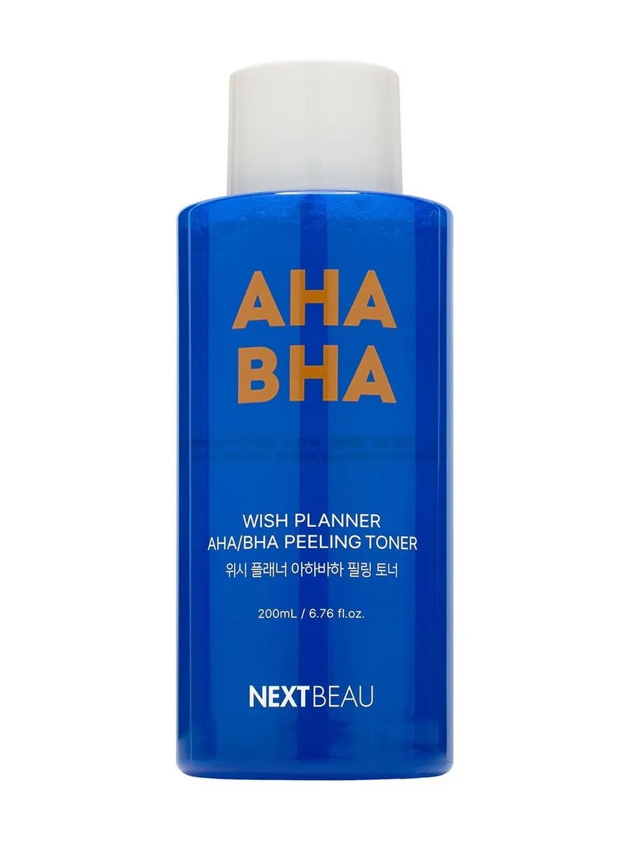 NextBeau Wish Planner AHA/BHA Peeling Toner Тоник для лица 200 мл/гр
