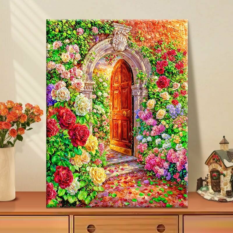 Картина по номерам 40x50 с рамкой, антистресс раскраска для взрослых