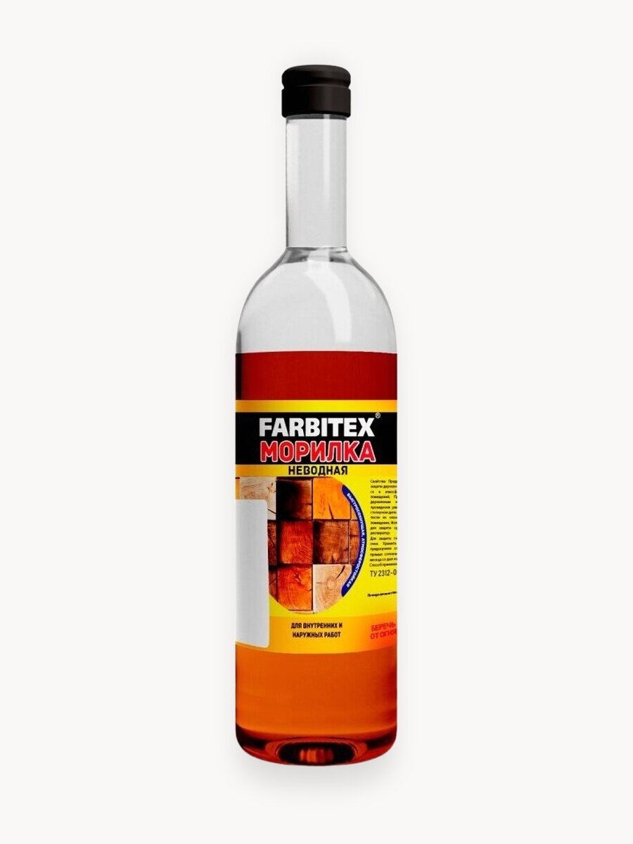 Морилка для дерева неводная, стекло FARBITEX Лиственница 0,5 л (0,42 кг)