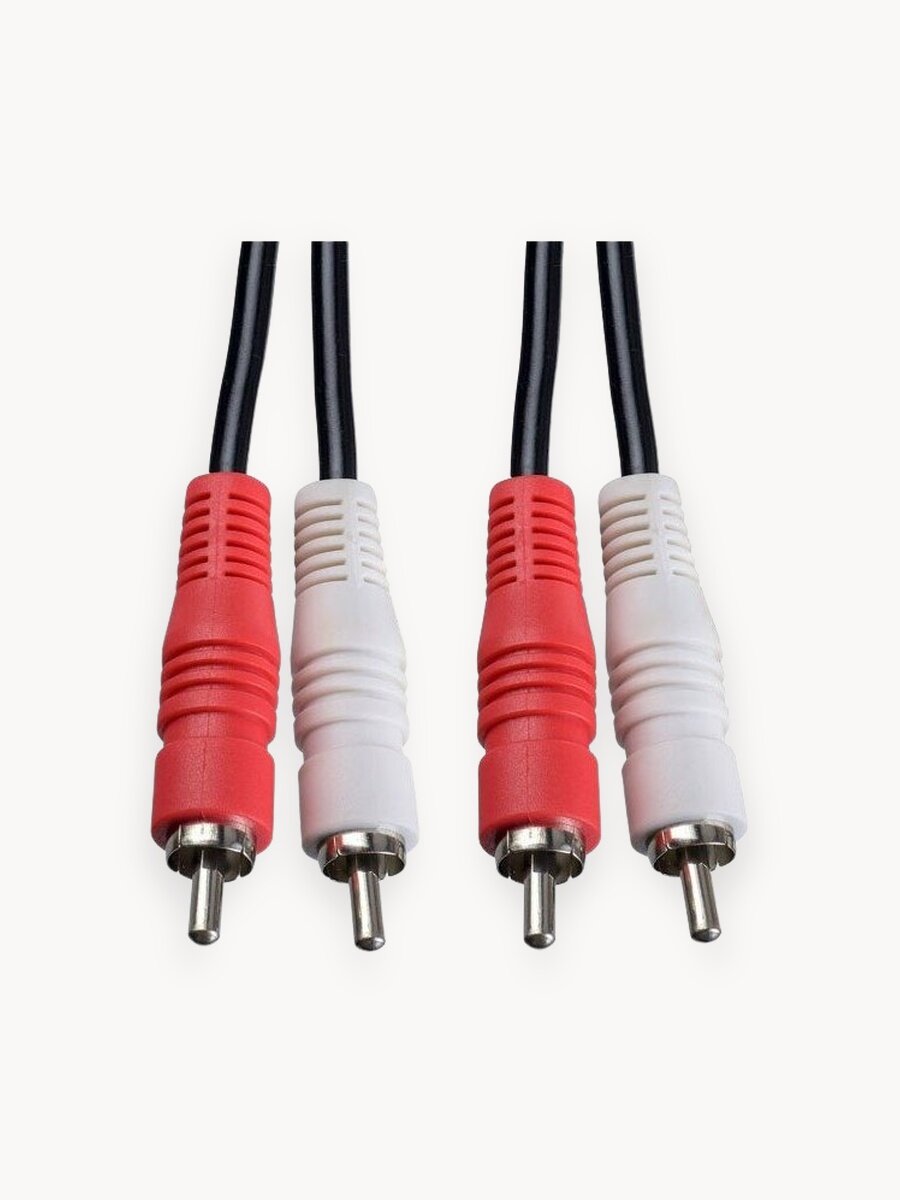 Аудиокабель PERFEO 2xRCA вилка - 2xRCA вилка, длина 1,5 м. (R3002)