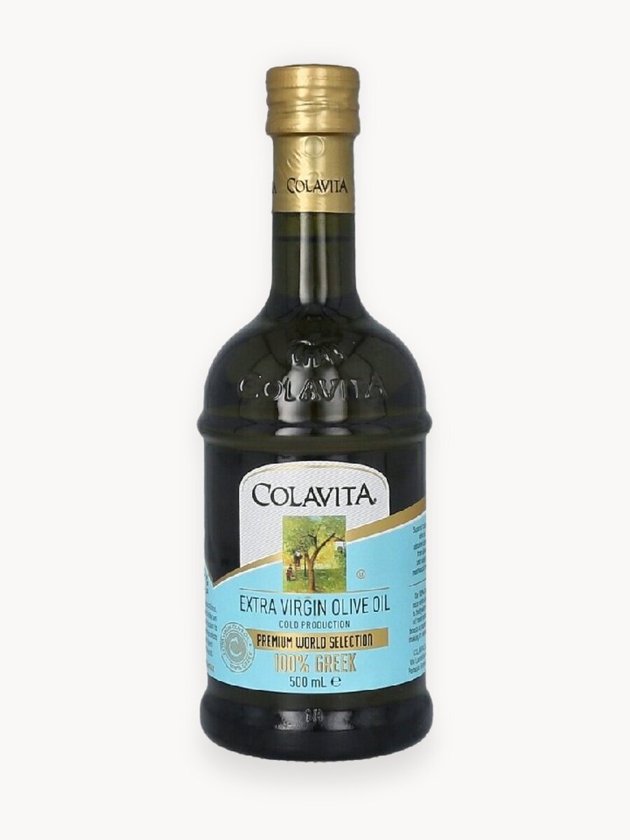 Масло оливковое COLAVITA нерафинированное E.V. "100% Greek" /стекло/ 0,5л