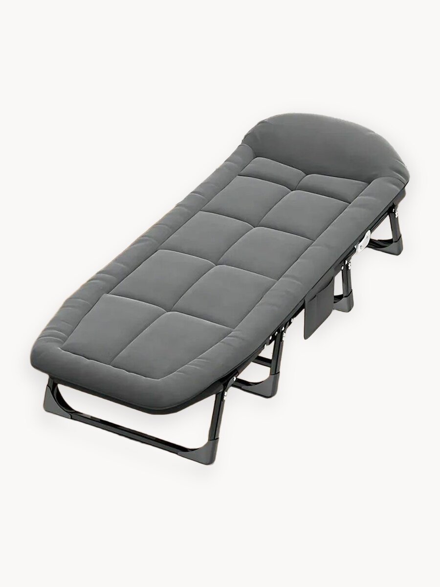 Складное кресло-шезлонг кровать, раскладное кресло для сна и отдыха, универсальная мебель для дома, балкона и дачи, трансформер с регулируемой спинкой