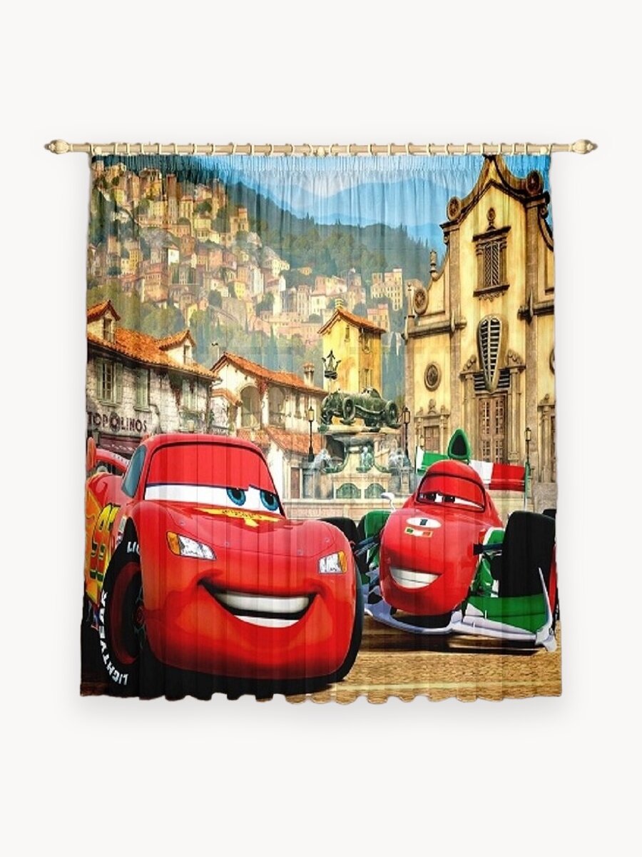 Комплект штор Тачки 150*270 (2) (МарТекс)