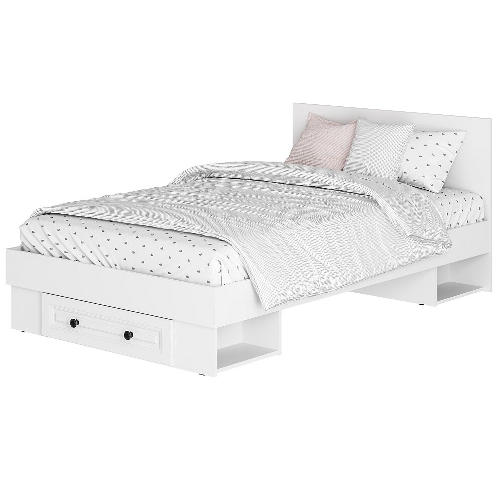 Кровать 1,2 м BTS Софт КР-06 Белый/Эмаль белая (F26) арт.00-00143351 1561434701