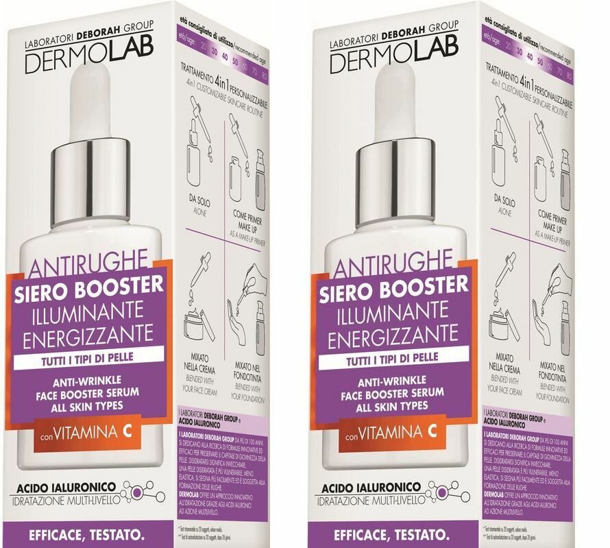 Dermolab Сыворотка-бустер против первых морщин Anti-wrinkle Face Booster serum, 30 мл, 2 шт