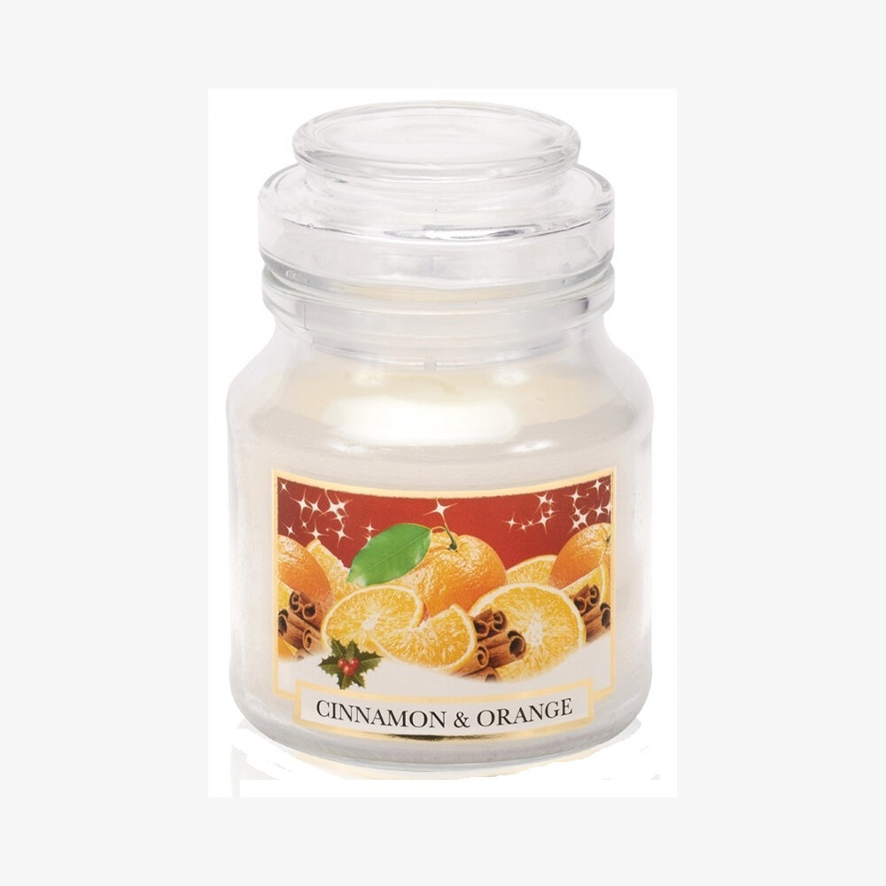 BARTEK Свеча в баночке 01 d. 7×9.5 см, 130 г Фрукты с корицей, аромат для дома