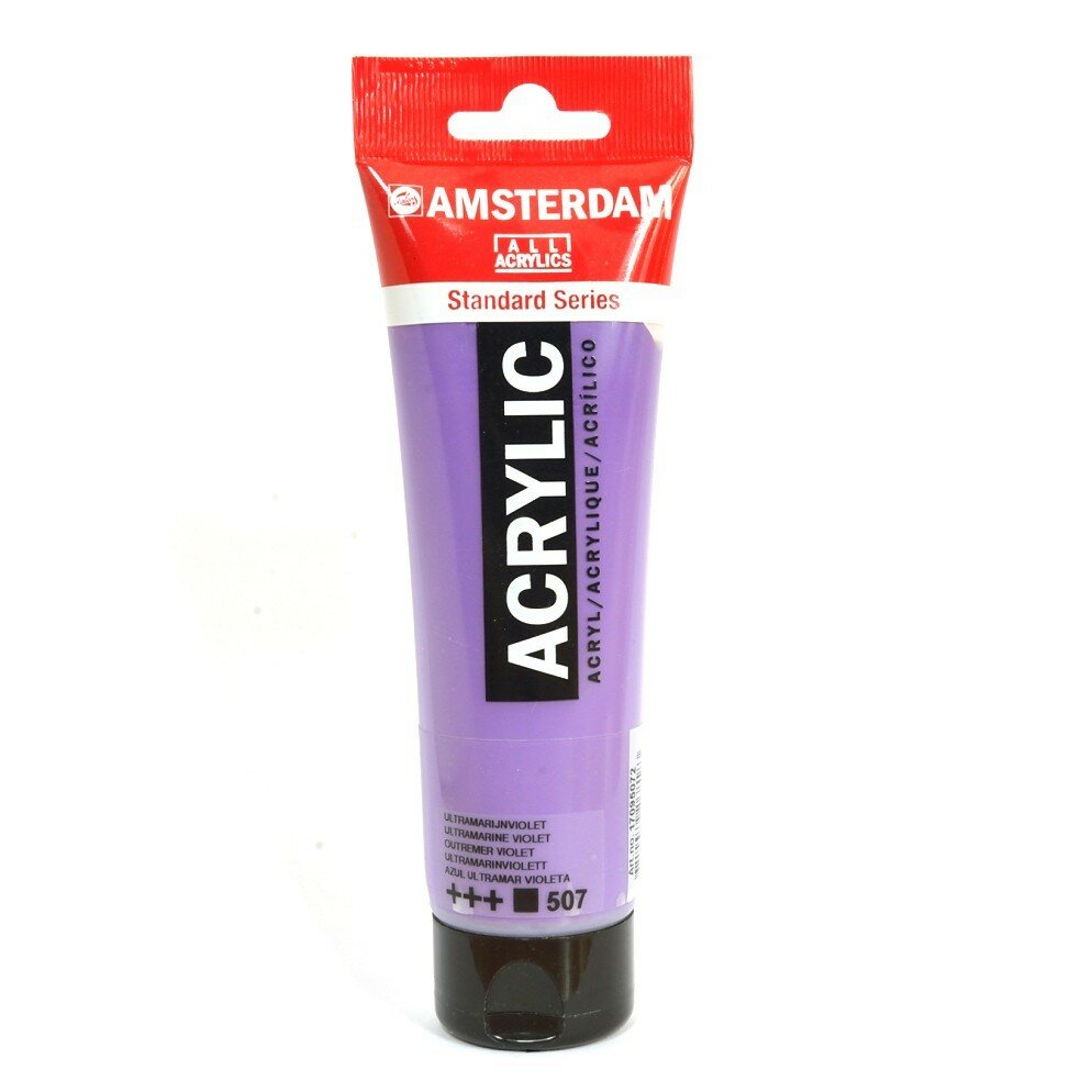 Краска акриловая AMSTERDAM цв.№507 ультрамарин фиолетовый туба 120мл