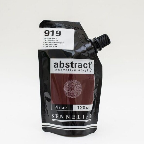 Краска акриловая ABSTRACT цв.№919 капут мортуум дой-пак 120мл