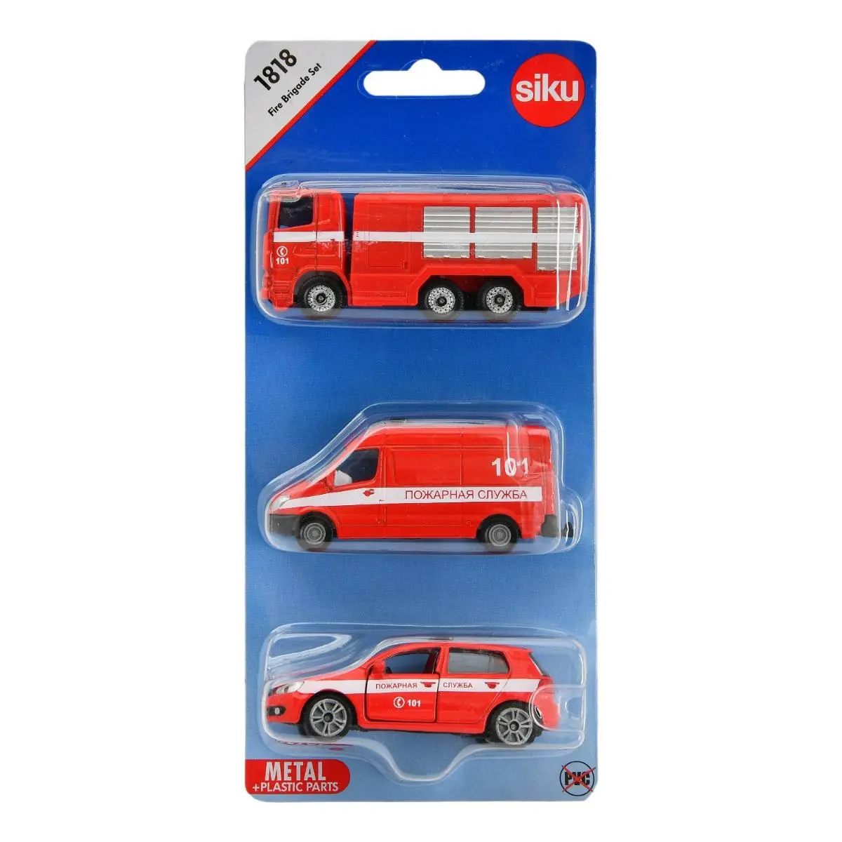 Набор машинок Siku "Пожарная служба" 1818