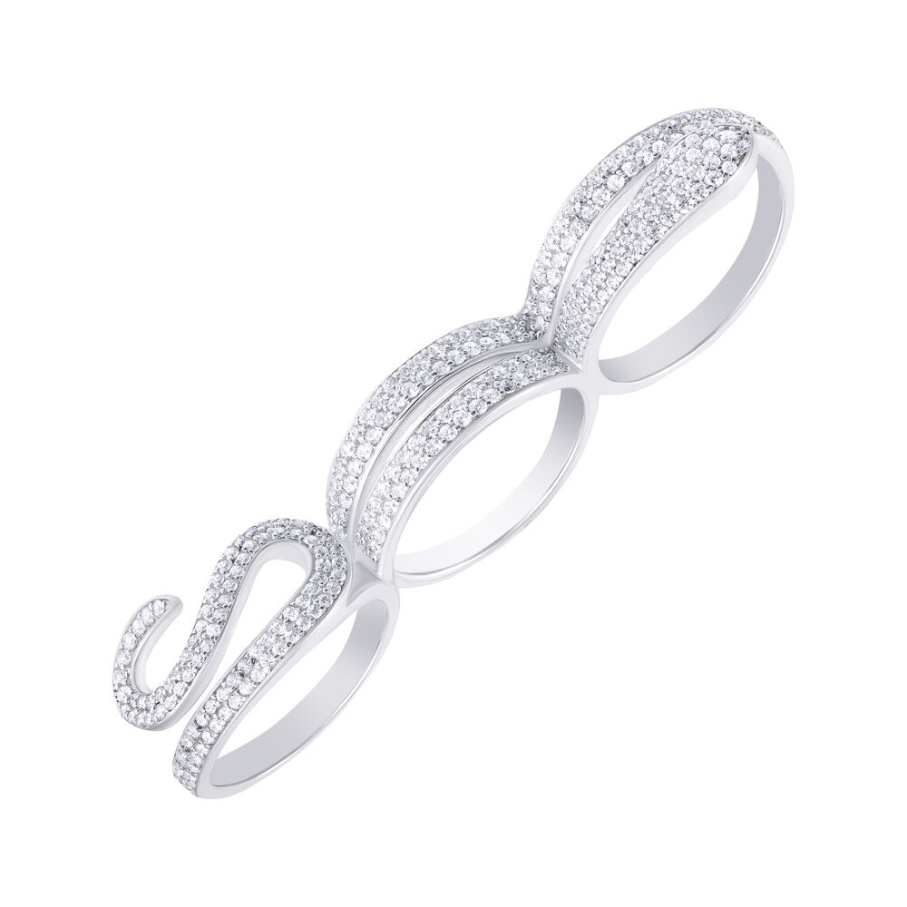 Кольцо, серебро, 925 проба