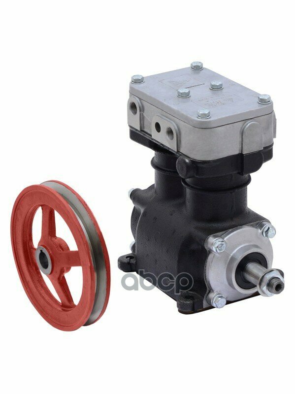 Компрессор ЗИЛ, МАЗ, урал (2 цилиндровый) жид. охлаж. шкив 172мм 320л/мин. Айк-мото № AIKE арт. АМ.3509012-16