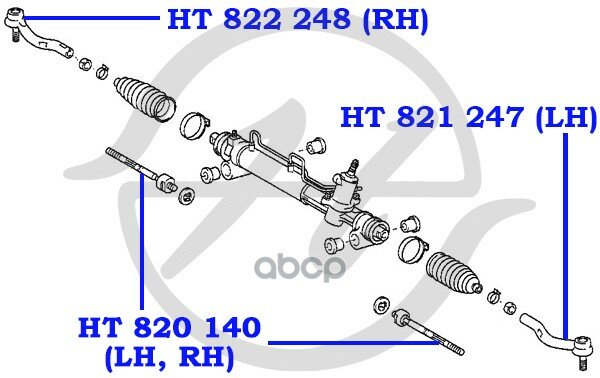 Наконечник рулевой тяги Hanse арт. HT822248