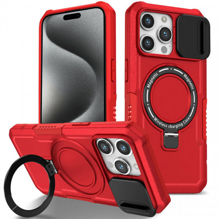 CamShield MagSafe Противоударный чехол для iPhone 15 Pro Max со шторкой для камеры