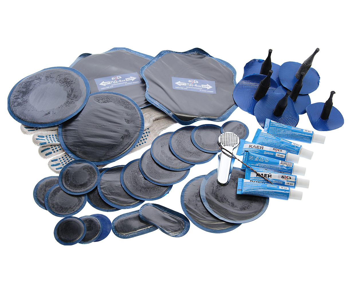 Аптечка для ремонта покрышек и камер (АРШ-2) большая БХЗ