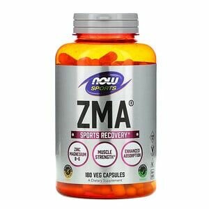 NOW Foods Sports, ZMA, восстановление после физической активности 90 вегетарианских капсул