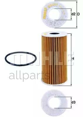 MAHLE OX441D Mahle Фильтр масляный OX 441D