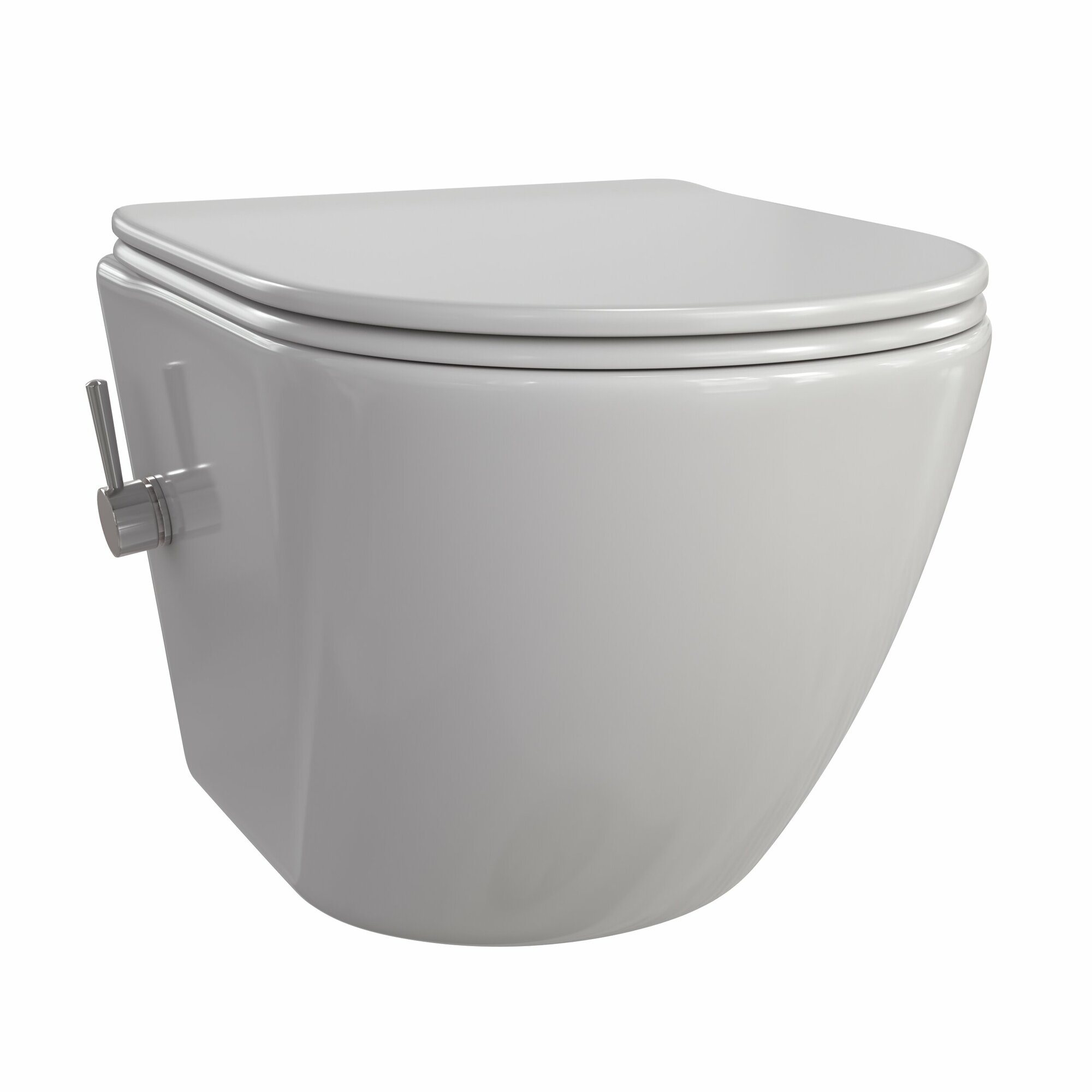 Унитаз подвесной Taliente Amato AM25010+SMcromo с функцией биде, с крышкой микролифт