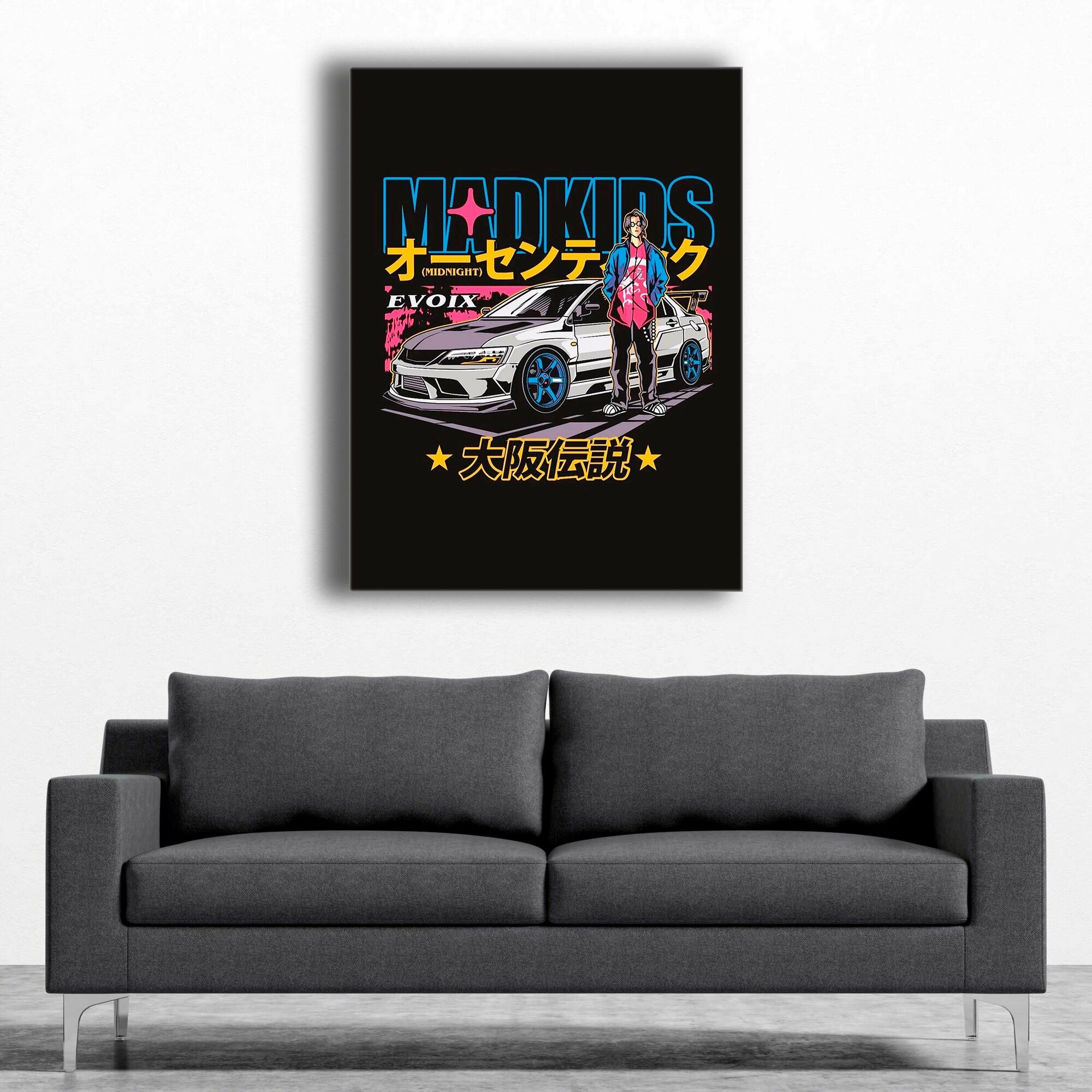 Интерьерная картина на холсте / JDM / Drift 50*70