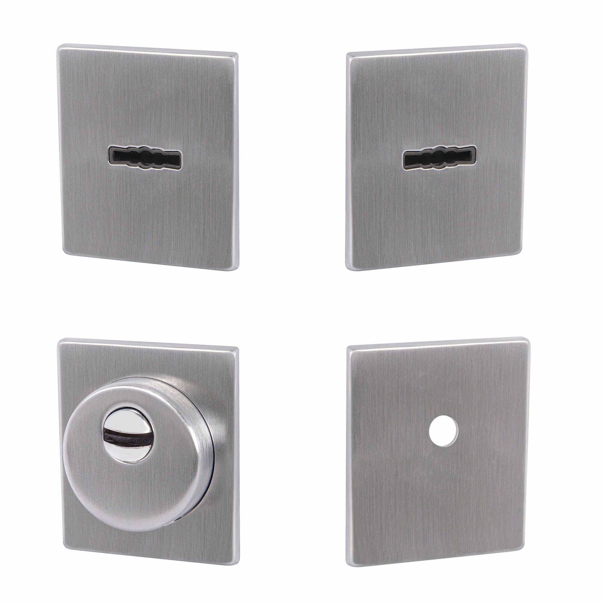 Комплект накладок на входную дверь Armadillo: броненакладка Protector/USS, на сувальдный замок PS (2 штуки), на шток BK Protector/USS MWSC Итальянский тисненый