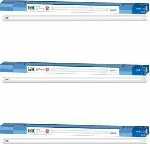 Светодиодная лампа IEK T8 10W 4000K 900Лм G13 трубка (комплект из 3 шт)