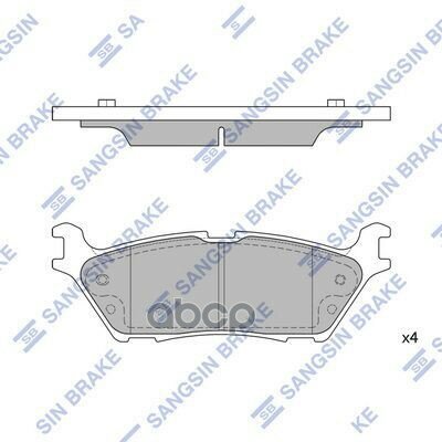 Колодки тормозные дисковые Sangsin brake арт. SP4274