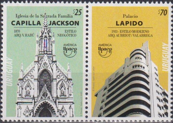Почтовые марки Уругвай 2020г. "Америка UPAEP - Архитектура" Архитектура MNH