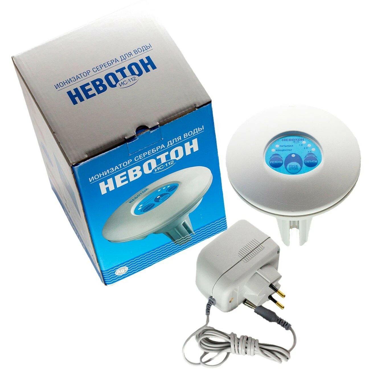 Ионизатор серебра Невотон ИС-112 для холодной воды, 2 вида серебряной воды