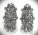 Серьги Эстерелла, серебро, 925 проба, родирование, фианит, длина 2 см