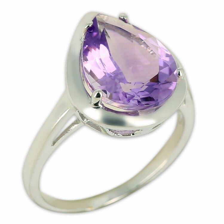 Кольцо Tosya, серебро, 925 проба, аметист