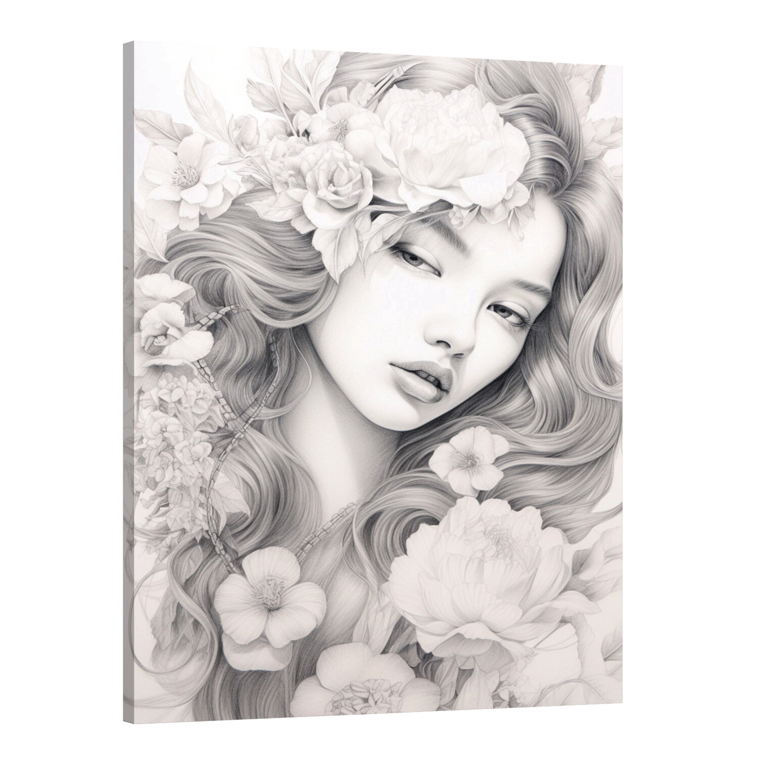 Интерьерная картина 50х70 "Цветочная дива"