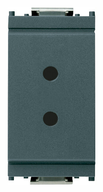 Розетка 2p 6a 24v поляризованная серая Vimar 16301
