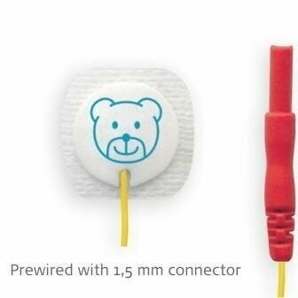 3шт Электрод для ЭКГ неонатальный размер 22х22мм твердый гель