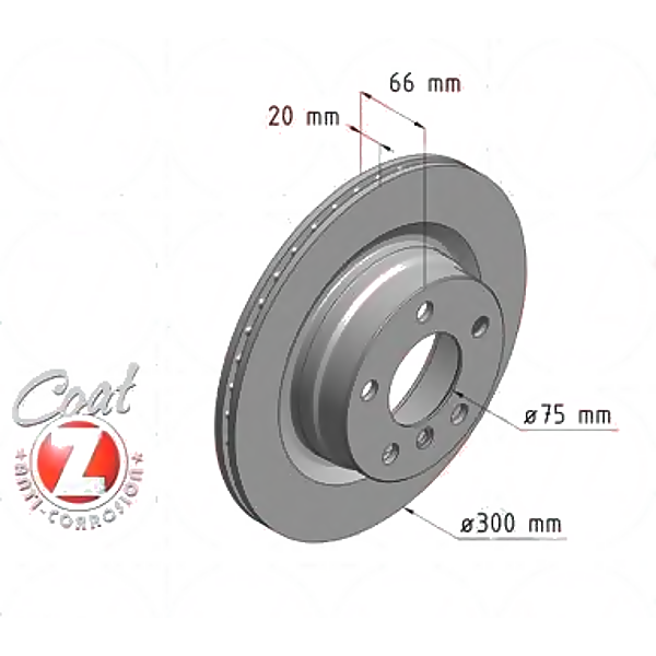 ZIMMERMANN 150.3498.20 (34216792227) диск торм BMW (БМВ) f20 / f21 / f30 .4-1.6-2.5 / 1.6d-2.5d 10- зад вент 30