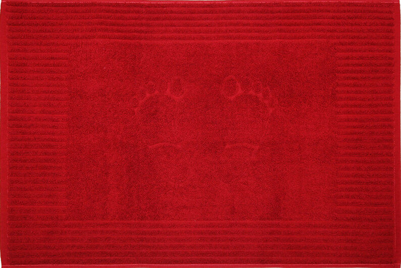 Полотенце MAXSTYLE для ног из 100% хлопка 50/70 см. (бордовый)