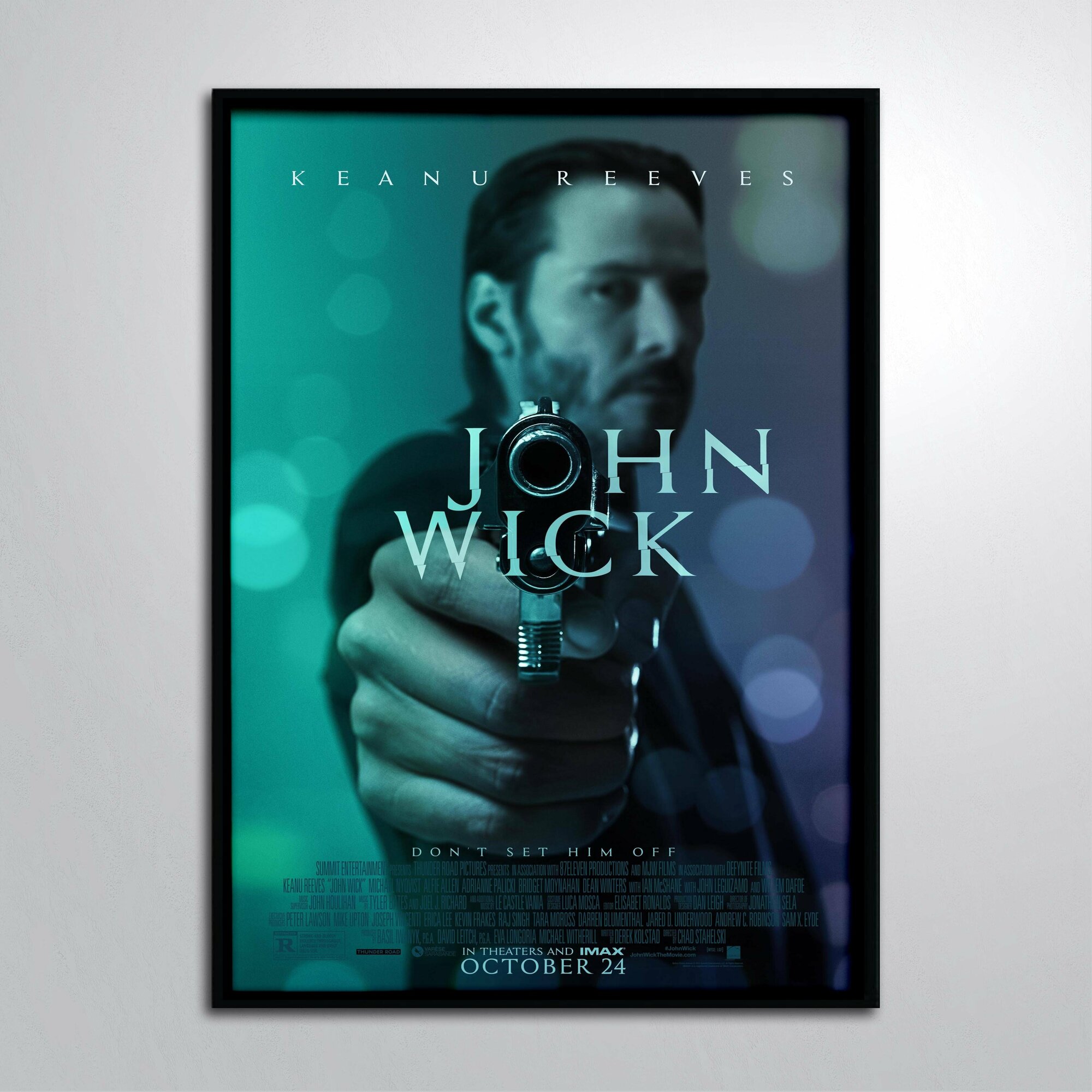 Постер без рамы/Джон Уик Киану Ривз Фокус John Wick