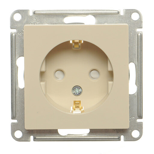 Механизм Atlas Design ATN000245 розетки "евро" со шторками с/п бежевый Schneider Electric (2 шт. в комплекте)