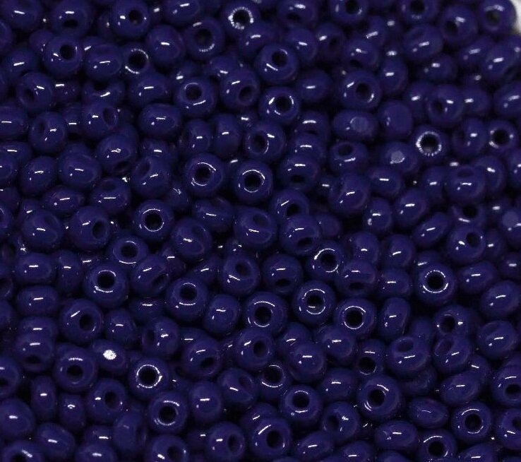 Бисер Preciosa Чехия №33070 темно- васильковый 10/0, 5 гр,1 шт.